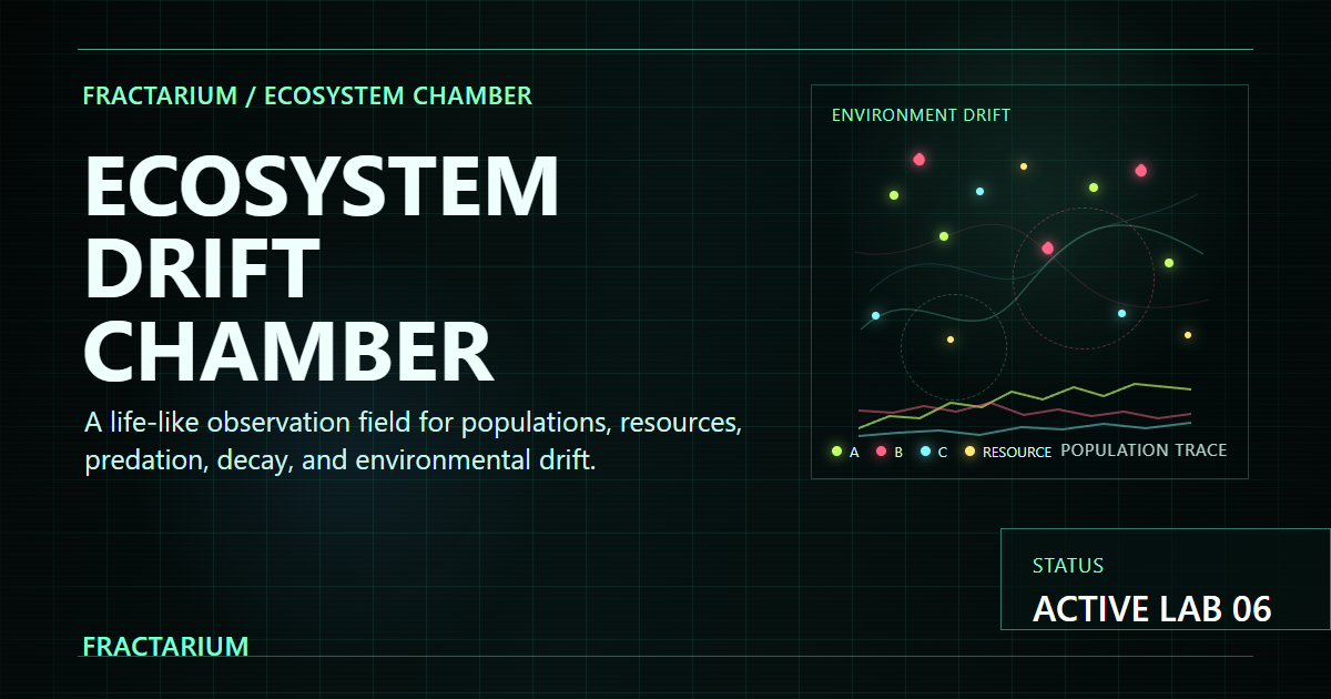 Ecosystem Drift Chamber | FRACTARIUM